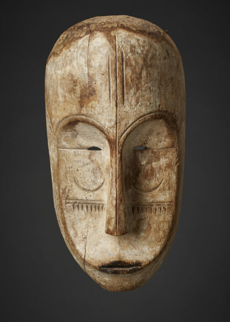 A "Ngil" Fang Mask, based on traditional gabonese Fang societies early ...